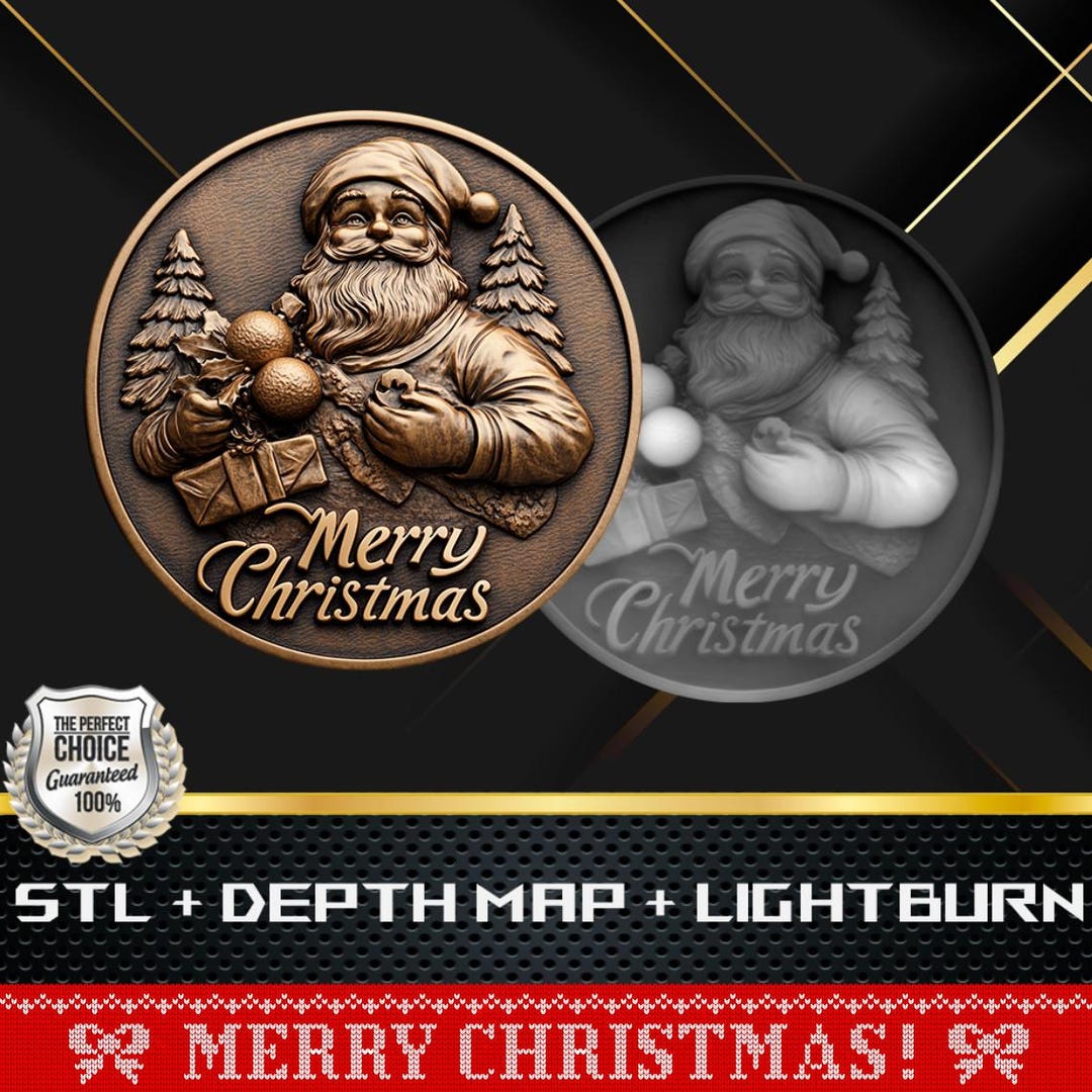 Coin Depth Map | Heigh Map | 3D Laser Engrave | Xtool | Glowforge | Stl ...
