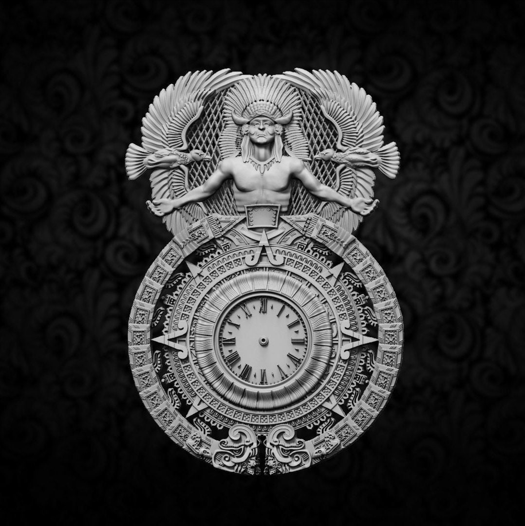 Clock For Cnc 3d Stl Model Cnc Router Engraver Artcam Etsy