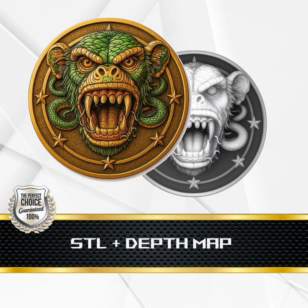 Coin Depth Map | Height Map | 3D Laser Engrave | Embossing 3D | Coin ...