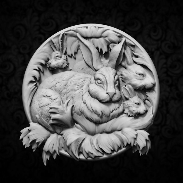 3d Stl Files Cnc Router Rabbit - Etsy