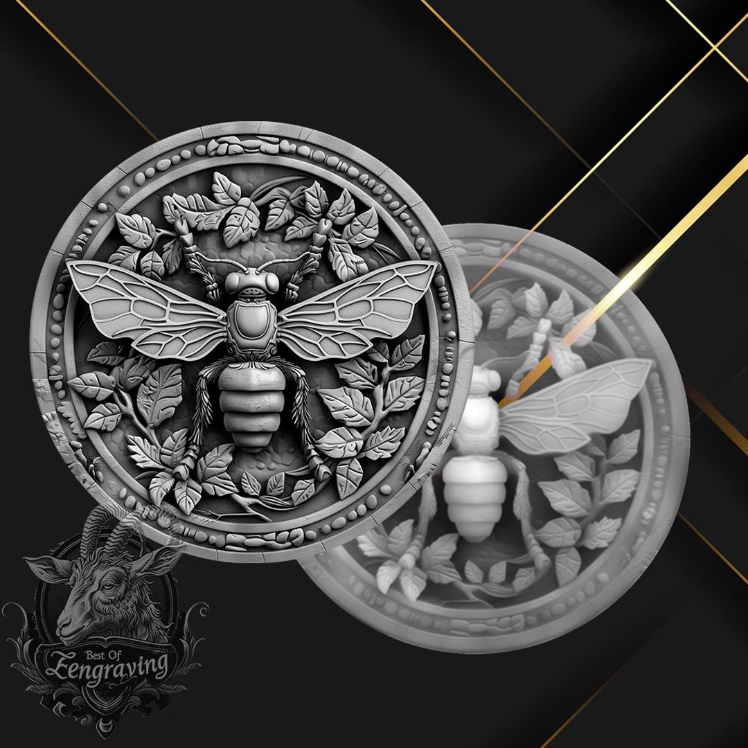 Coin Depth Map Heigh Map 3D Laser Engrave Xtool Glowforge Stl File PNG ...