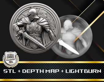 Coin Depth Map | Heigh Map | 3D Laser Engrave | Xtool | Glowforge | Stl ...