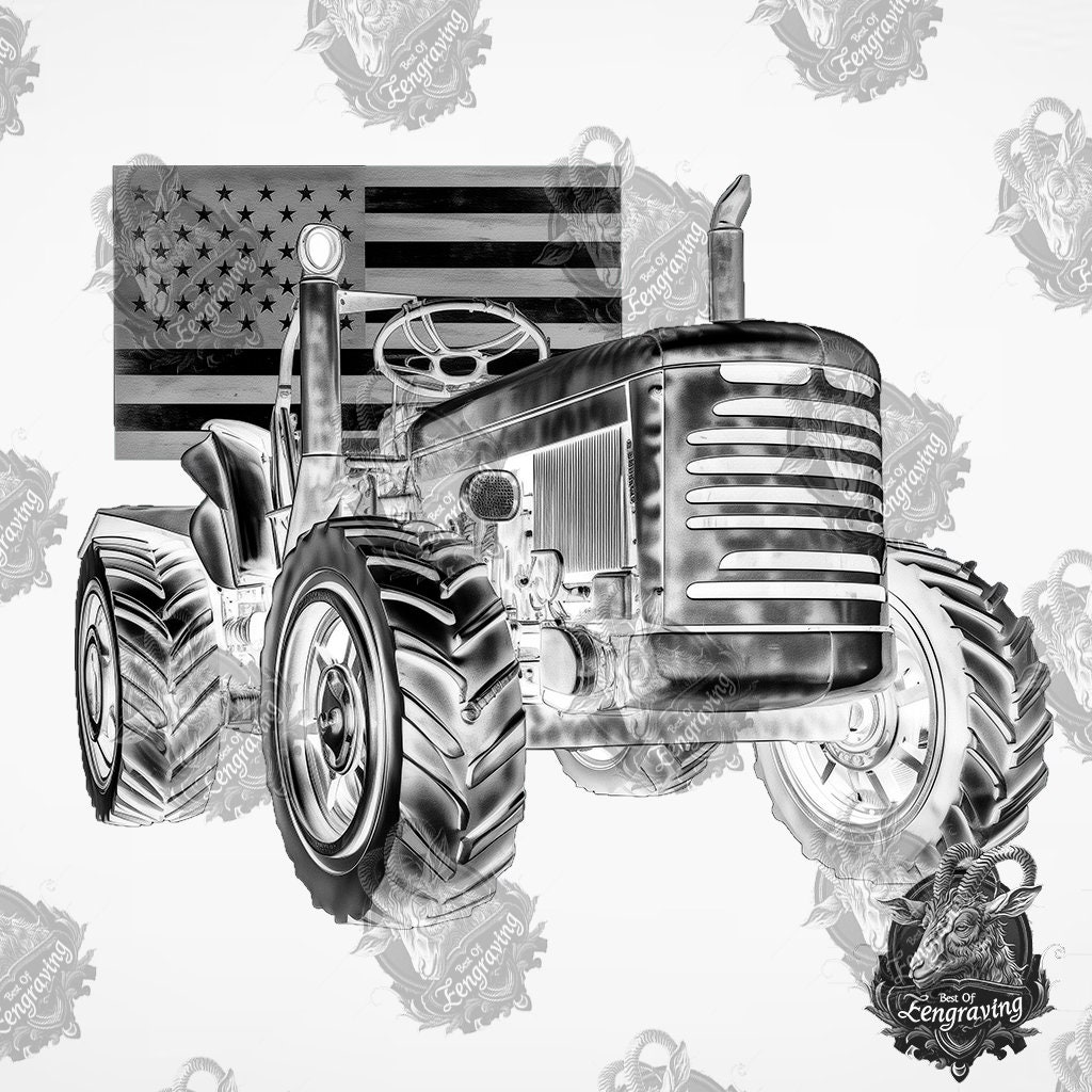 3D Tractor Illusion Laser Engraving PNG File (digital Download) Diode ...