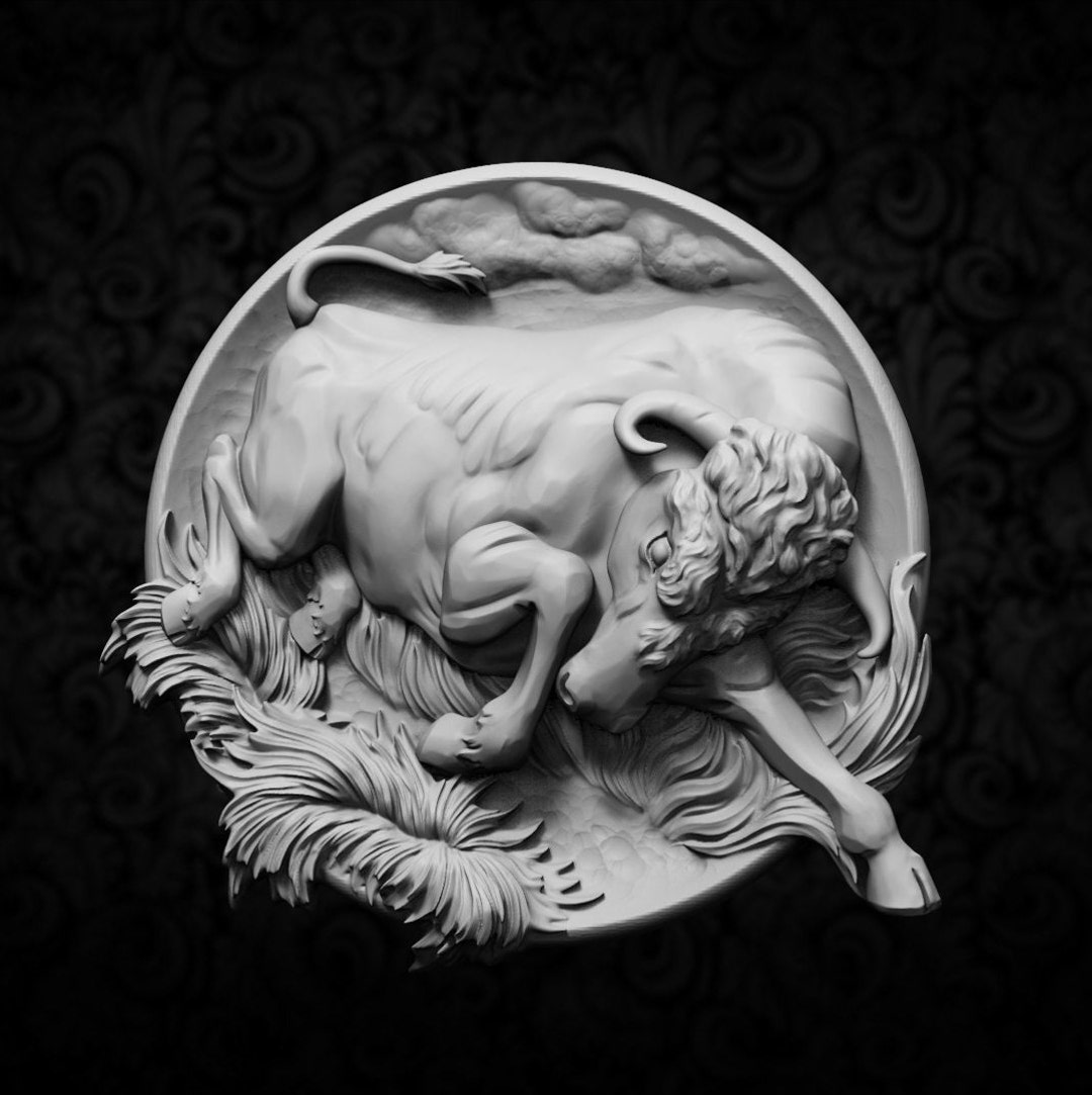 Bull for CNC 3D STL Model Cnc Router Engraver Artcam - Etsy