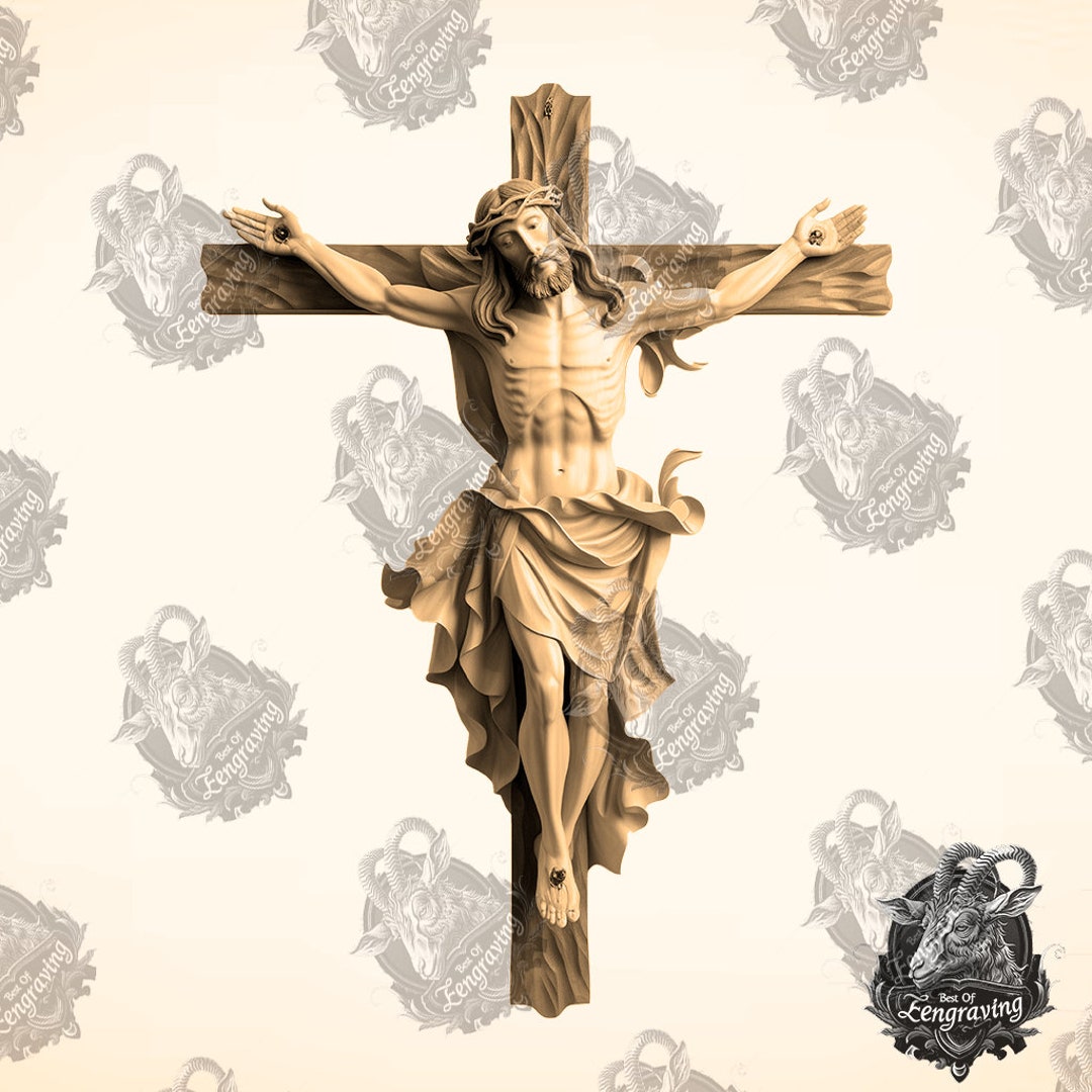 3D Jesus Cross Illusion: Laser Engraving PNG File (digital Download) - Etsy