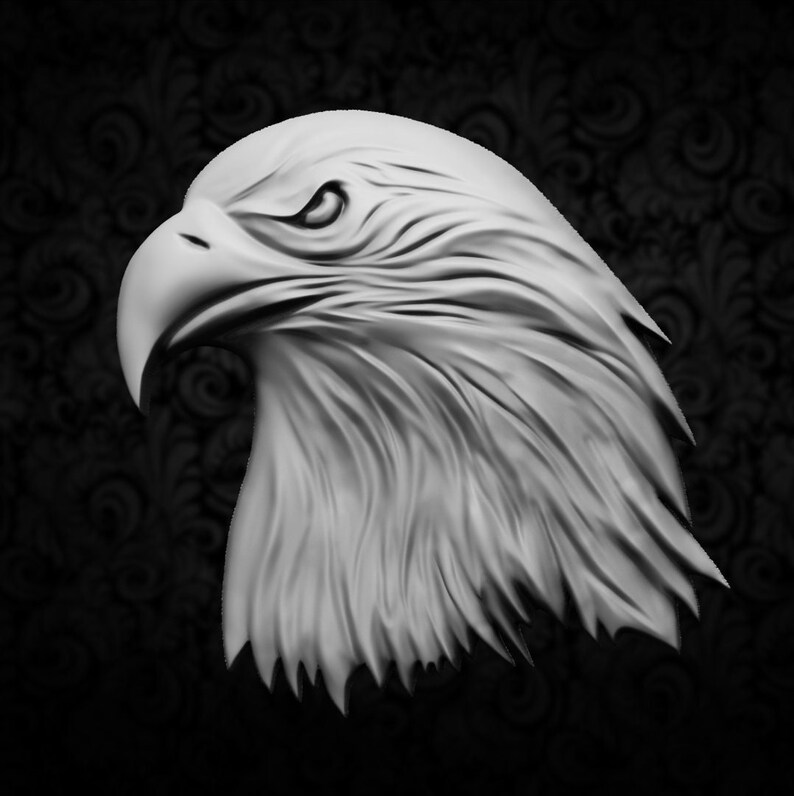 Eagle for CNC 3D STL Model Cnc Router Engraver Artcam - Etsy