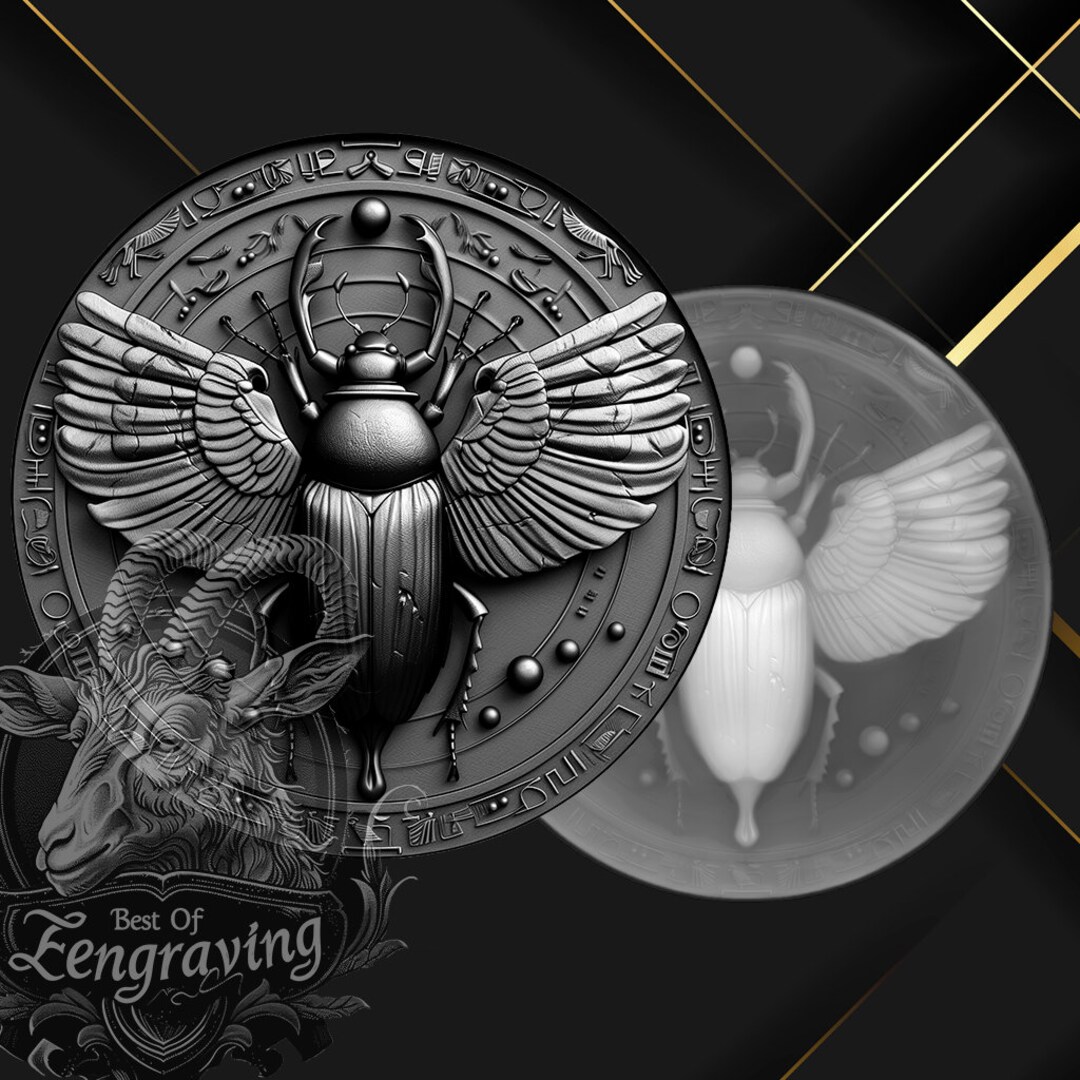 Coin Depth Map Heigh Map 3D Laser Engrave Xtool Glowforge Stl File PNG ...