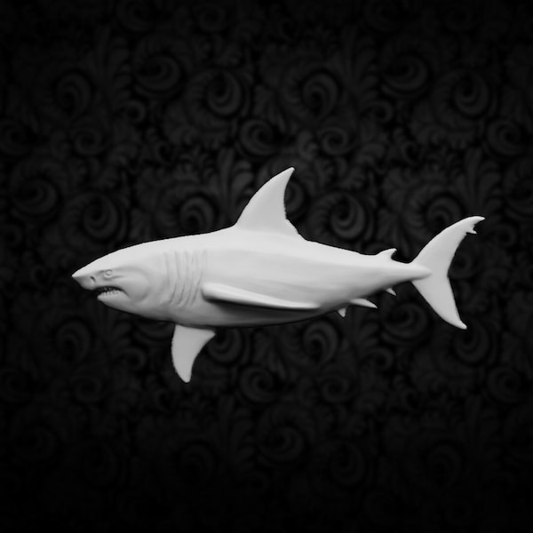 3d Printed Shark Wall Art - Etsy