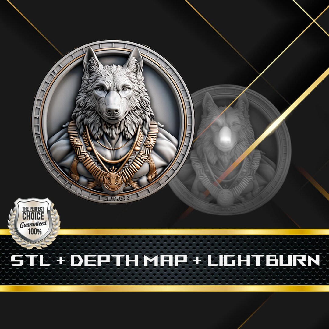 Coin Depth Map | Heigh Map | 3D Laser Engrave | Xtool | Glowforge | Stl ...