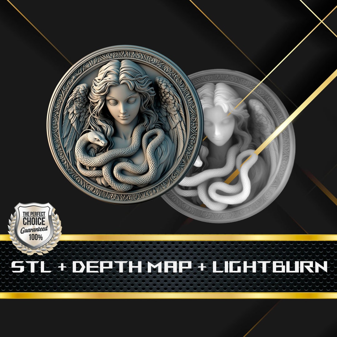 Coin Depth Map | Heigh Map | 3D Laser Engrave | Xtool | Stl File | PNG ...