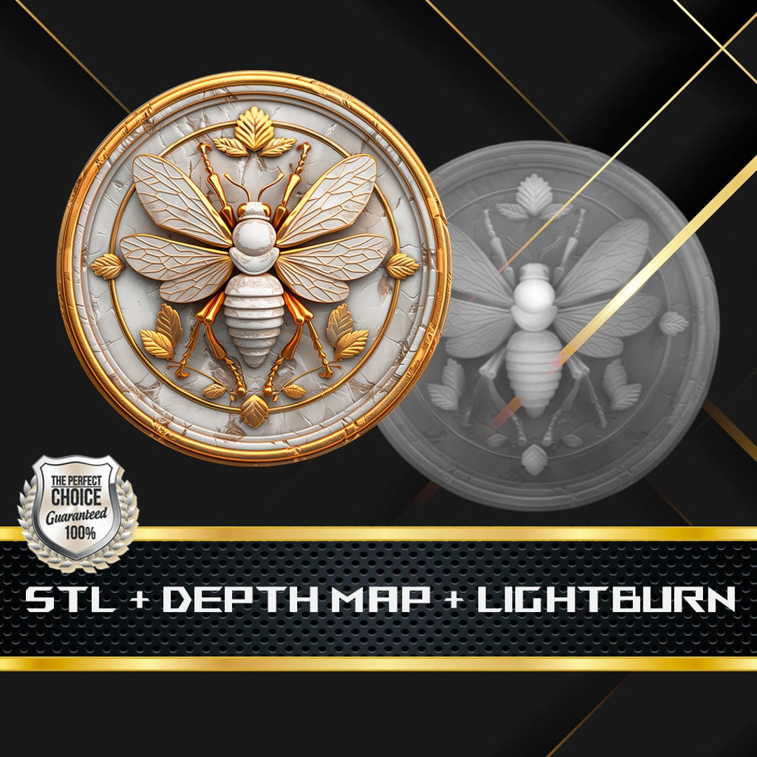 Coin Depth Map | Heigh Map | 3D Laser Engrave | Xtool | Glowforge | Stl ...