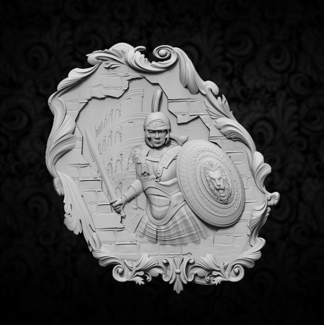 Roma Warrior for CNC 3D STL Model Cnc Router Engraver - Etsy