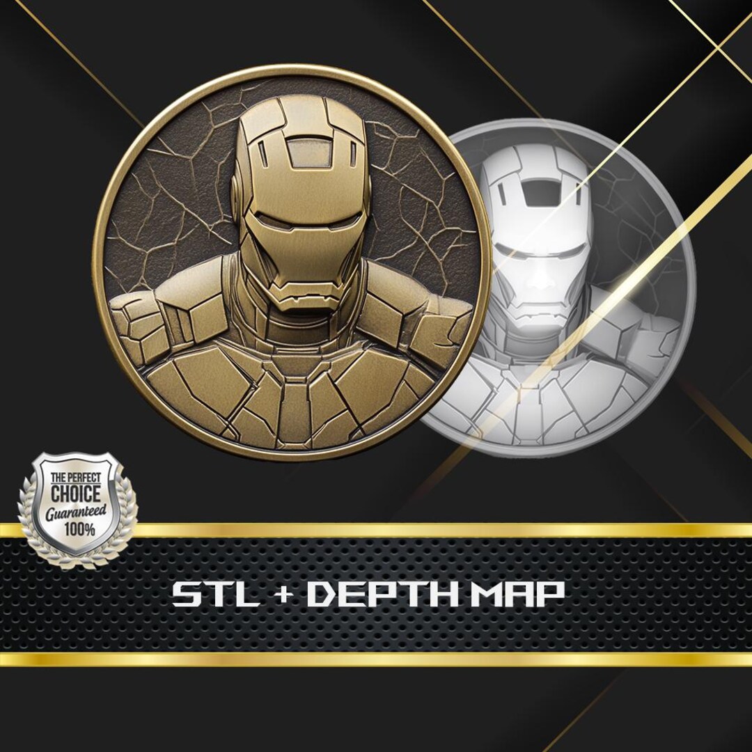 Coin Depth Map | Height Map | 3D Laser Engrave | Laser Cut | STL | PNG ...