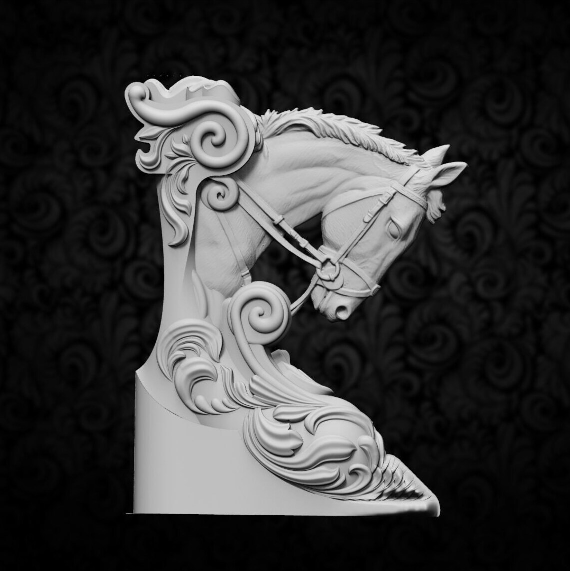 Horse for CNC 3D STL Model Cnc Router Engraver Artcam - Etsy