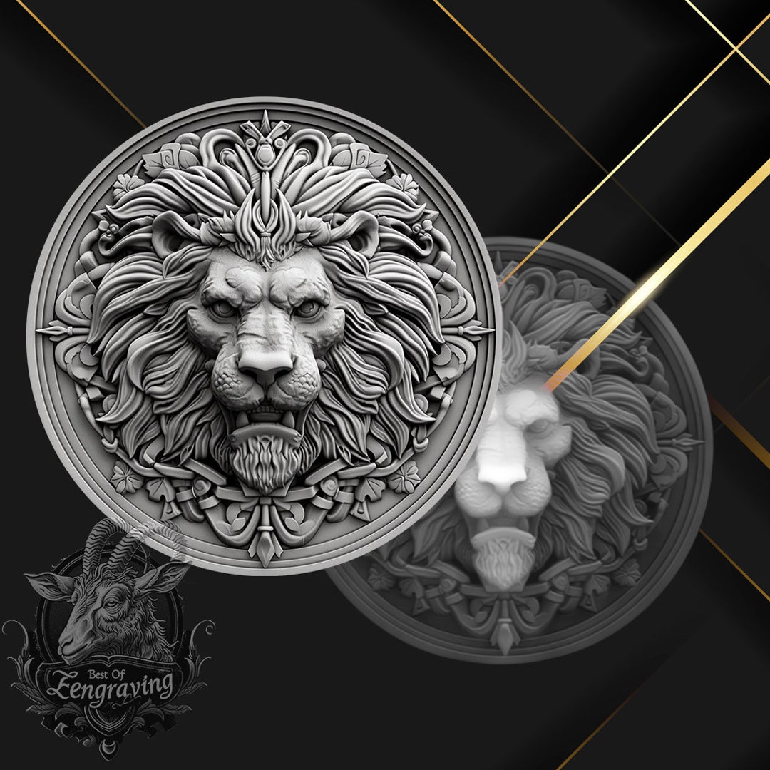 Coin Depth Map Heigh Map 3D Laser Engrave Xtool Glowforge Stl File PNG ...