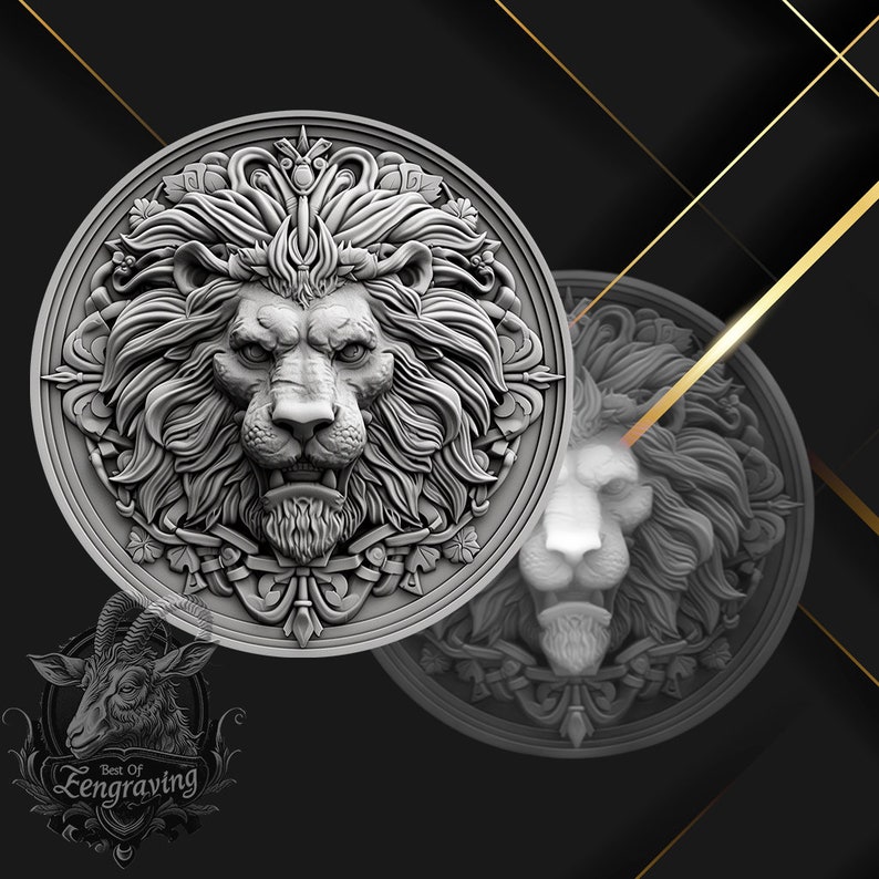 Coin Depth Map Heigh Map 3D Laser Engrave Xtool Glowforge Stl File PNG ...