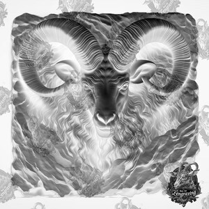 3D Ram Illusion: Laser Engraving PNG File (digital Download) Diode ...