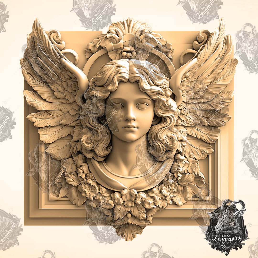 3D Angel Illusion: Laser Engraving PNG File (digital Download) - Etsy