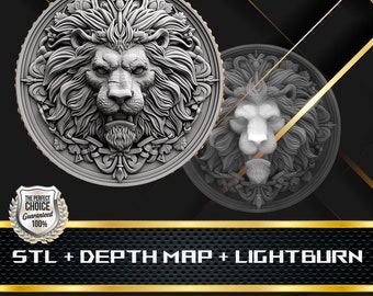 Coin Depth Map Heigh Map 3D Laser Engrave Xtool Glowforge Stl File PNG ...