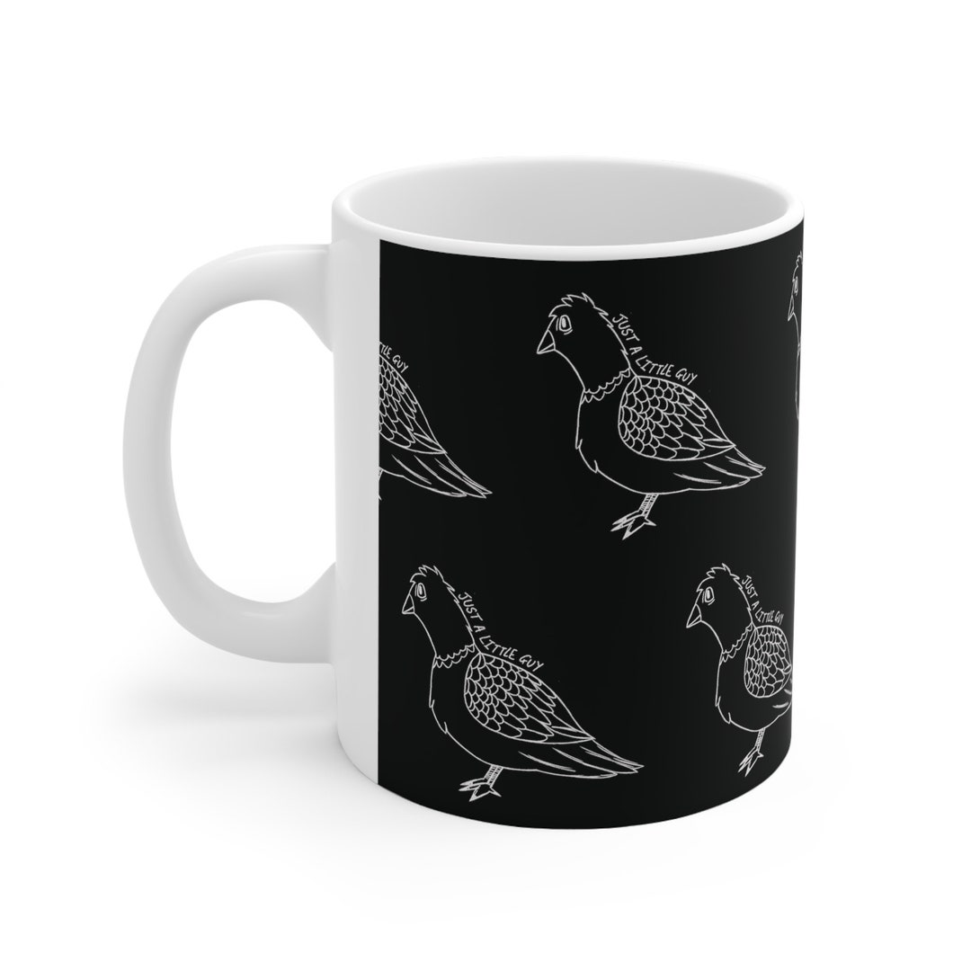 Pigeon Mug: "just A Little Guy" Bird Design - 11oz Ceramic - Etsy