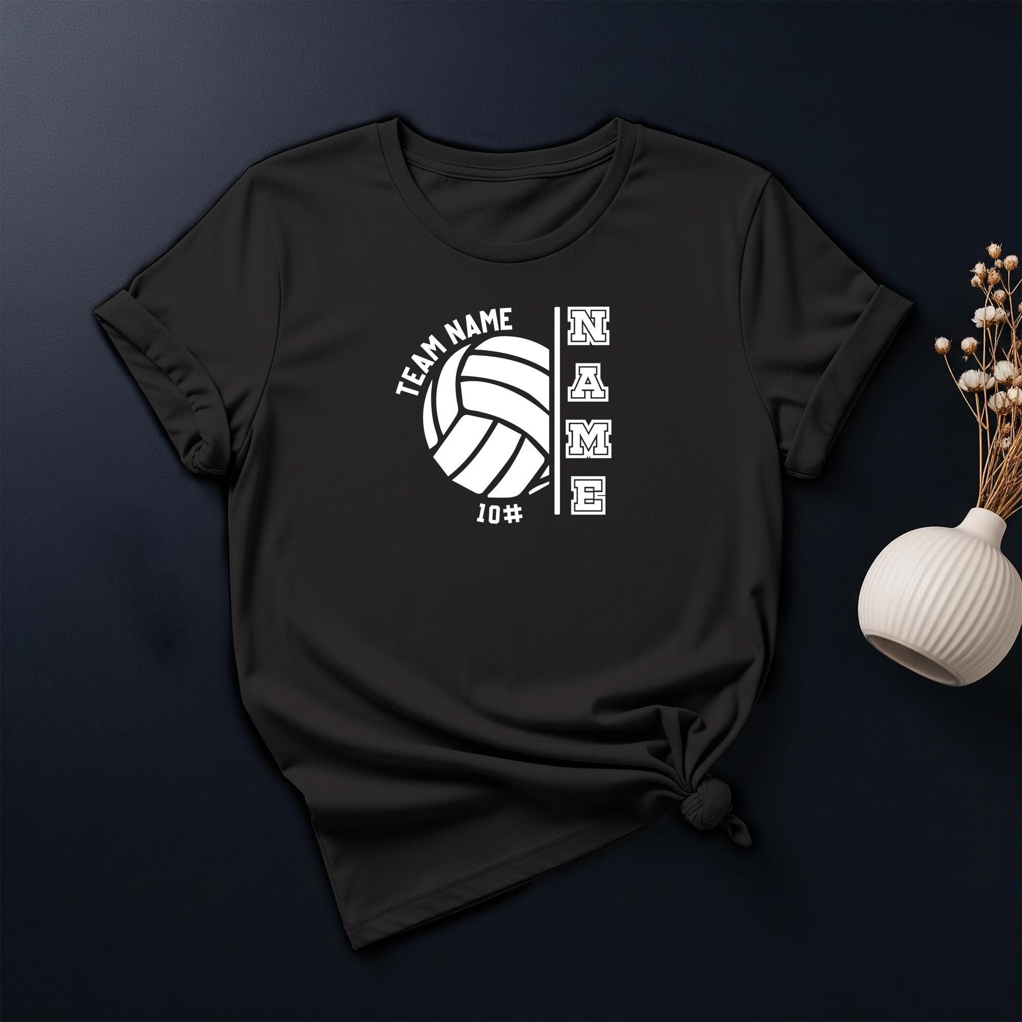 Personalized Volleyball Team Shirt, Custom Name & Number Tshirt ...