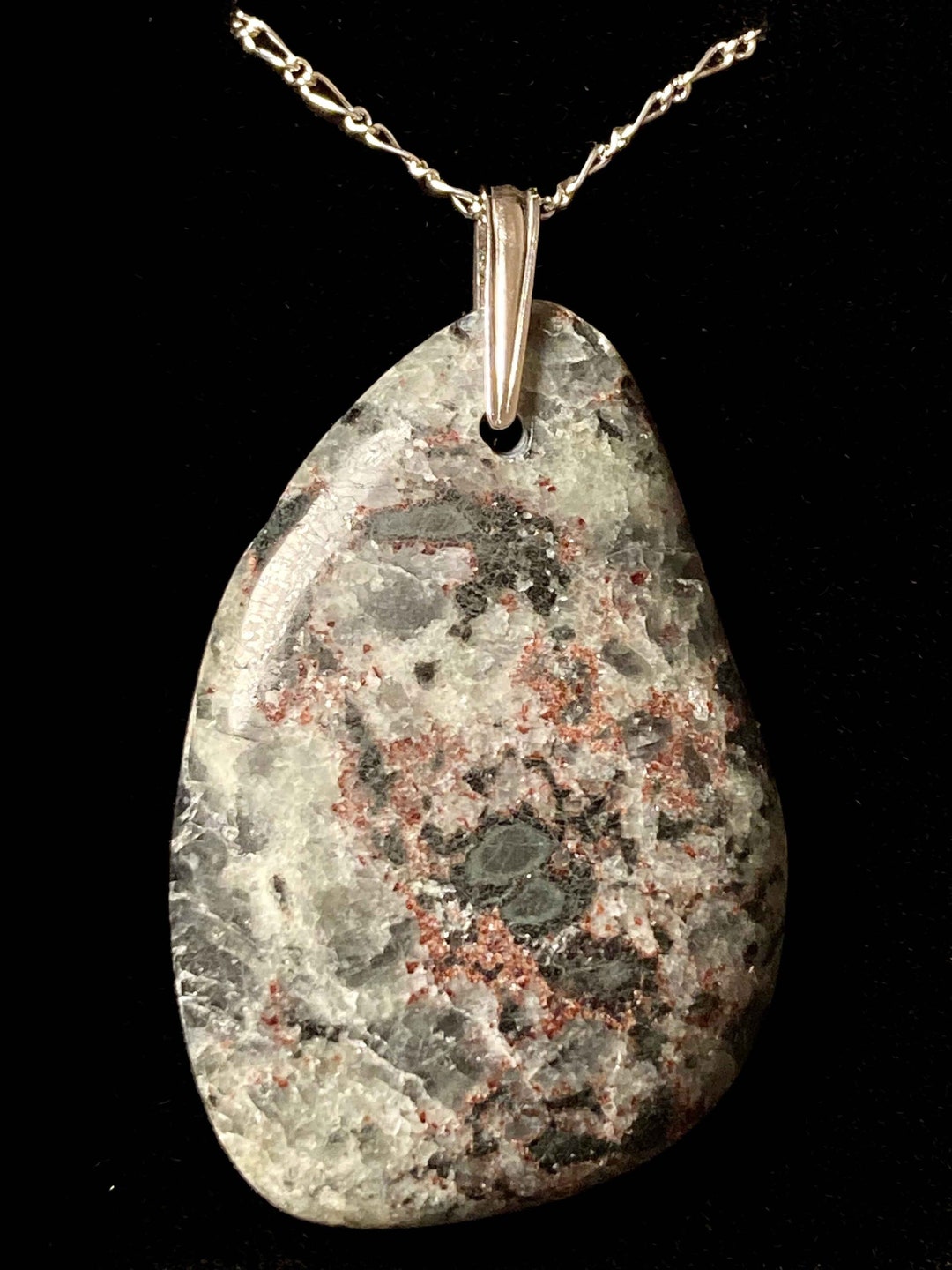 Adirondack Stone Pendant With Sterling Silver Bail and Chain – "marcy ...