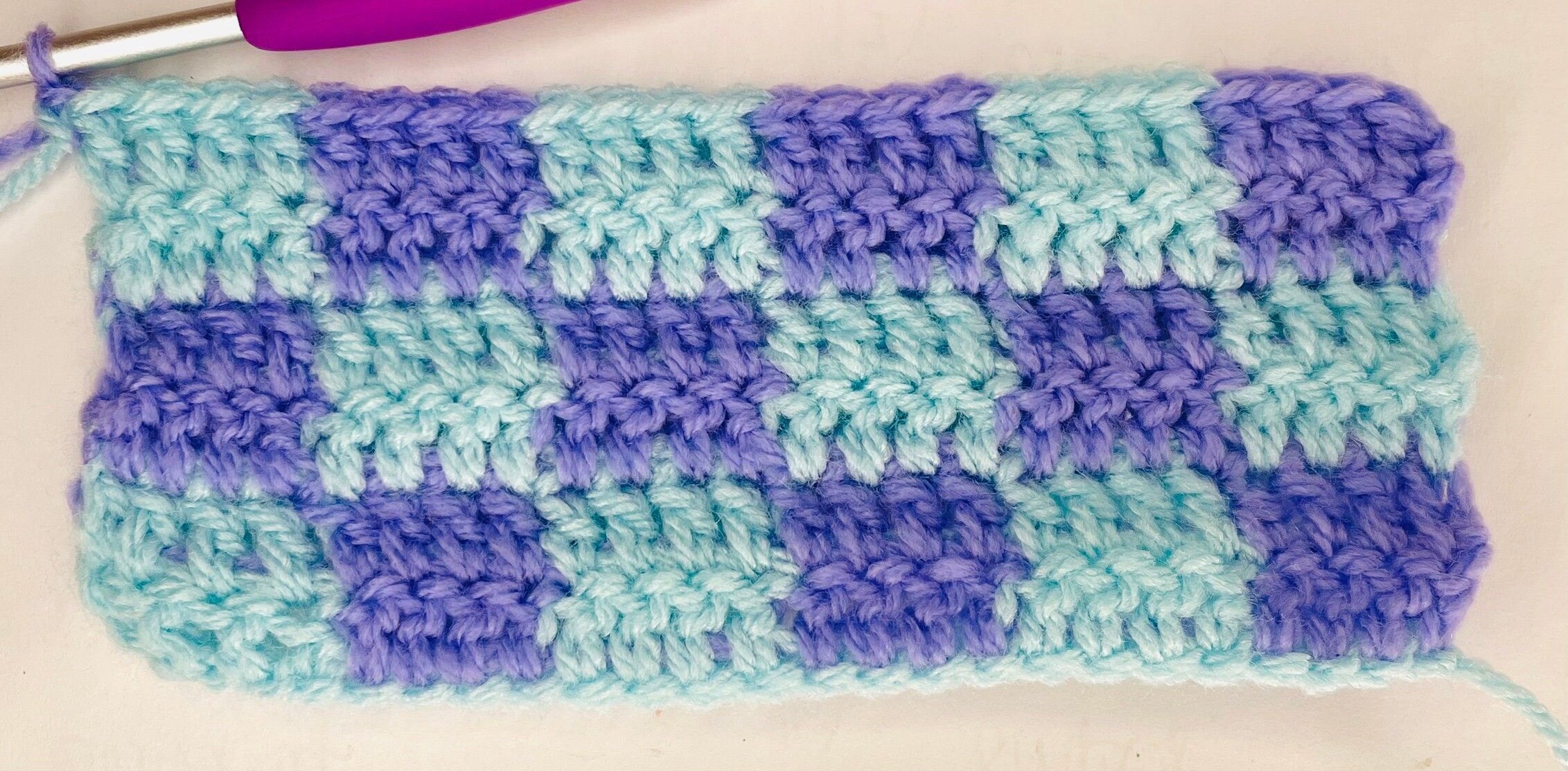 Checkered Granny Square Crochet PATTERN digital PDF Only, Retro ...