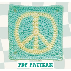 Crochet Peace Sign - Etsy