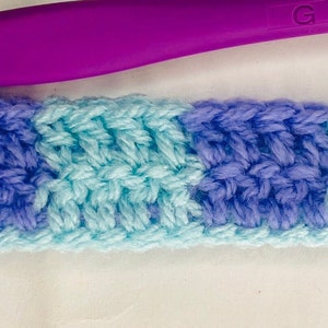 Checkered Granny Square Crochet PATTERN (digital PDF Only), Retro ...