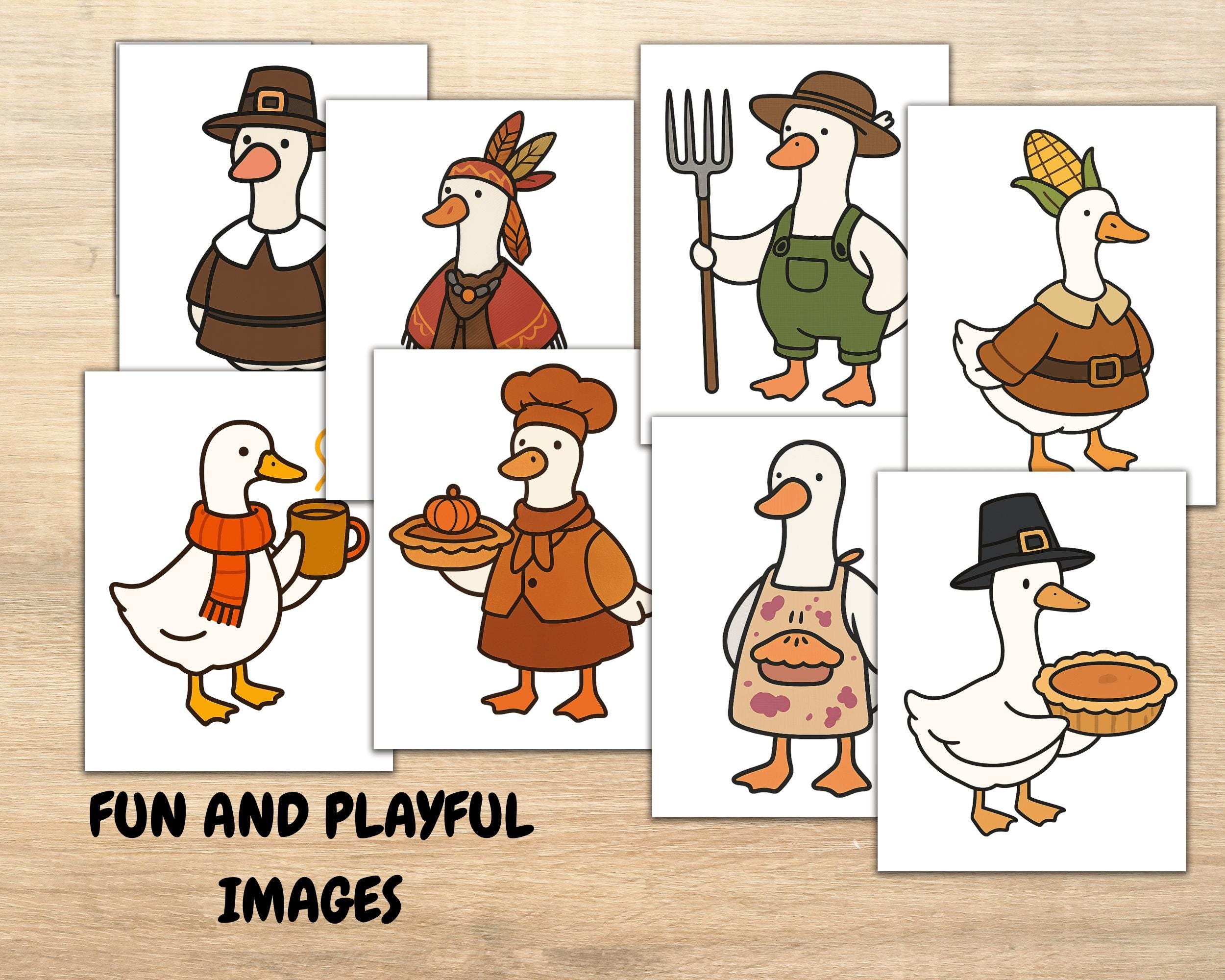 Thanksgiving Bulletin Board Kit: Silly Goose Classroom Decor (PDF) - Etsy