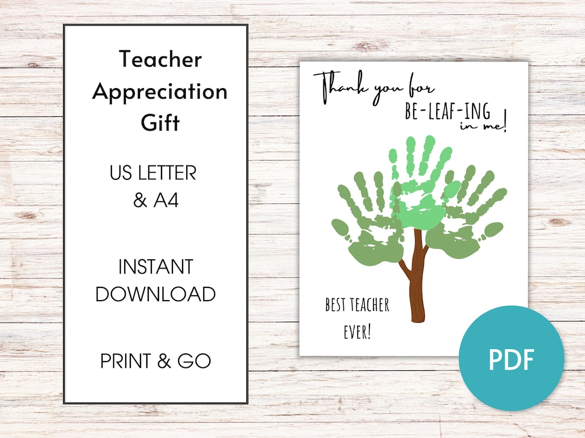 Teacher Appreciation Handprint, Teacher Appreciation Handprint Art ...