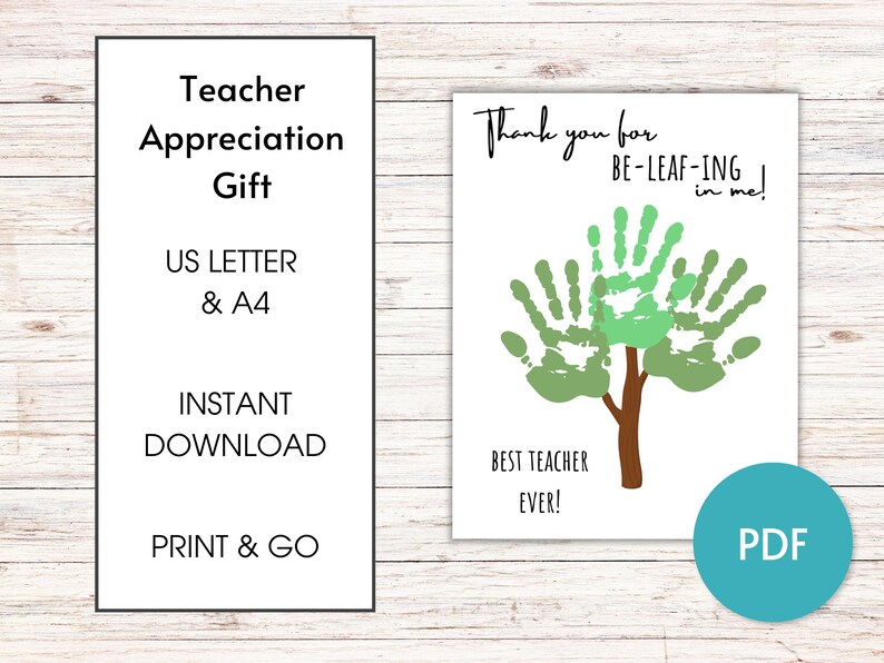Teacher Appreciation Handprint, Teacher Appreciation Handprint Art ...