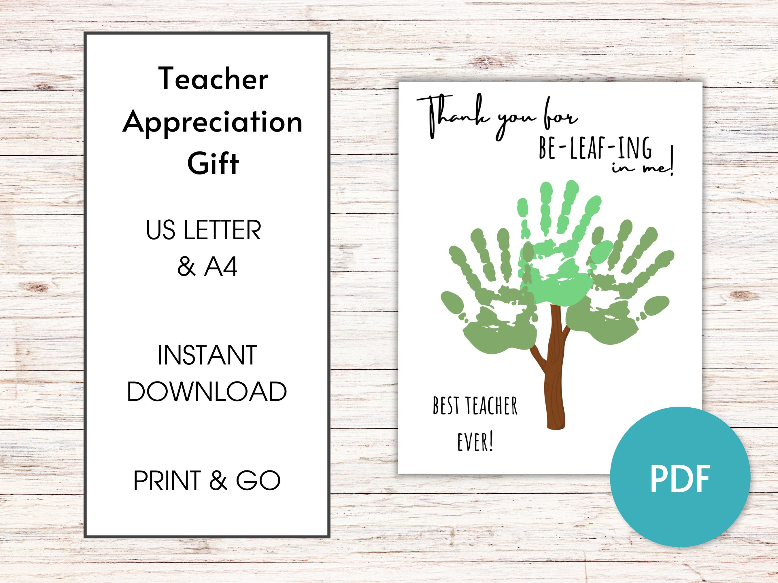 Teacher Appreciation Handprint, Teacher Appreciation Handprint Art ...