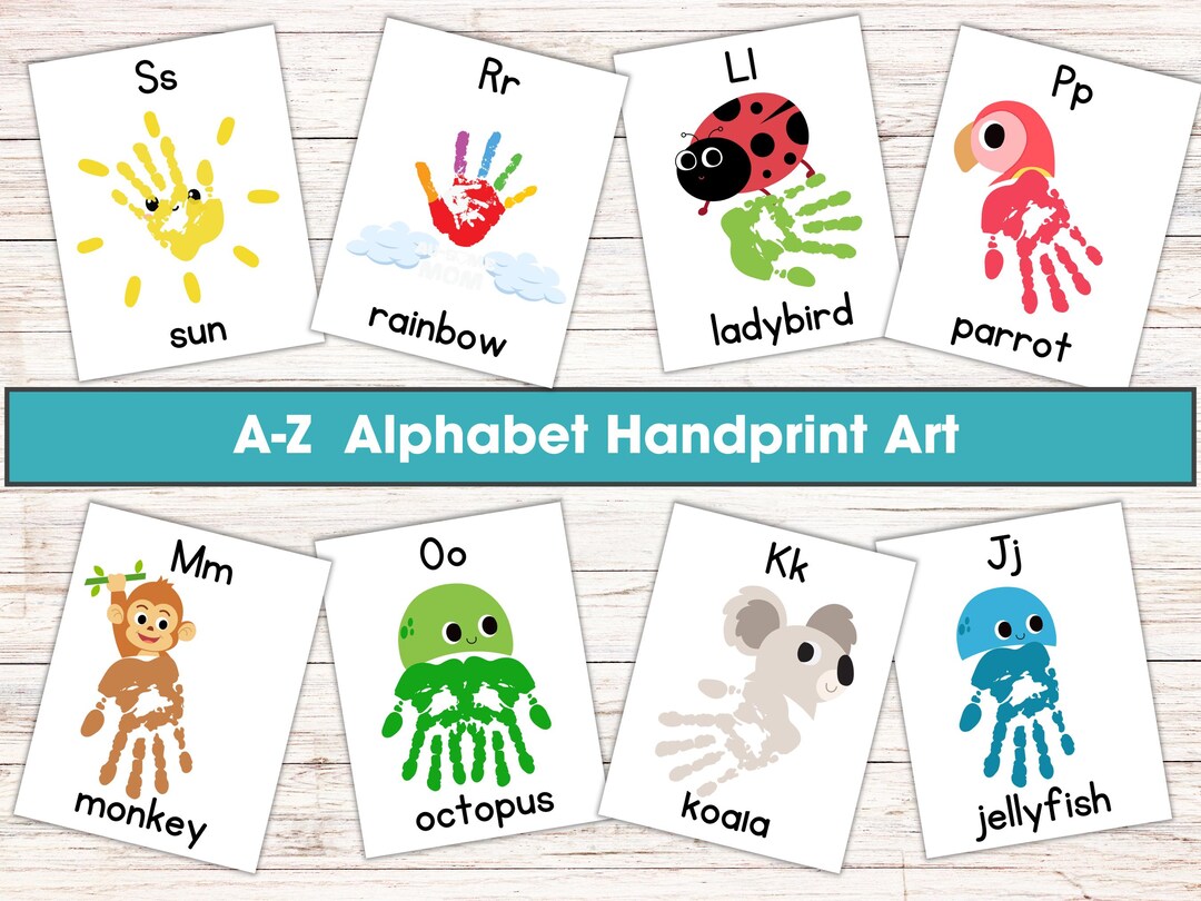 Alphabet Handprint Art: A-Z Craft Book (digital Download, PDF) - Etsy UK