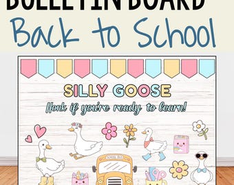 Silly Goose Bulletin Board Kit: Back to School Classroom Decor (PDF ...
