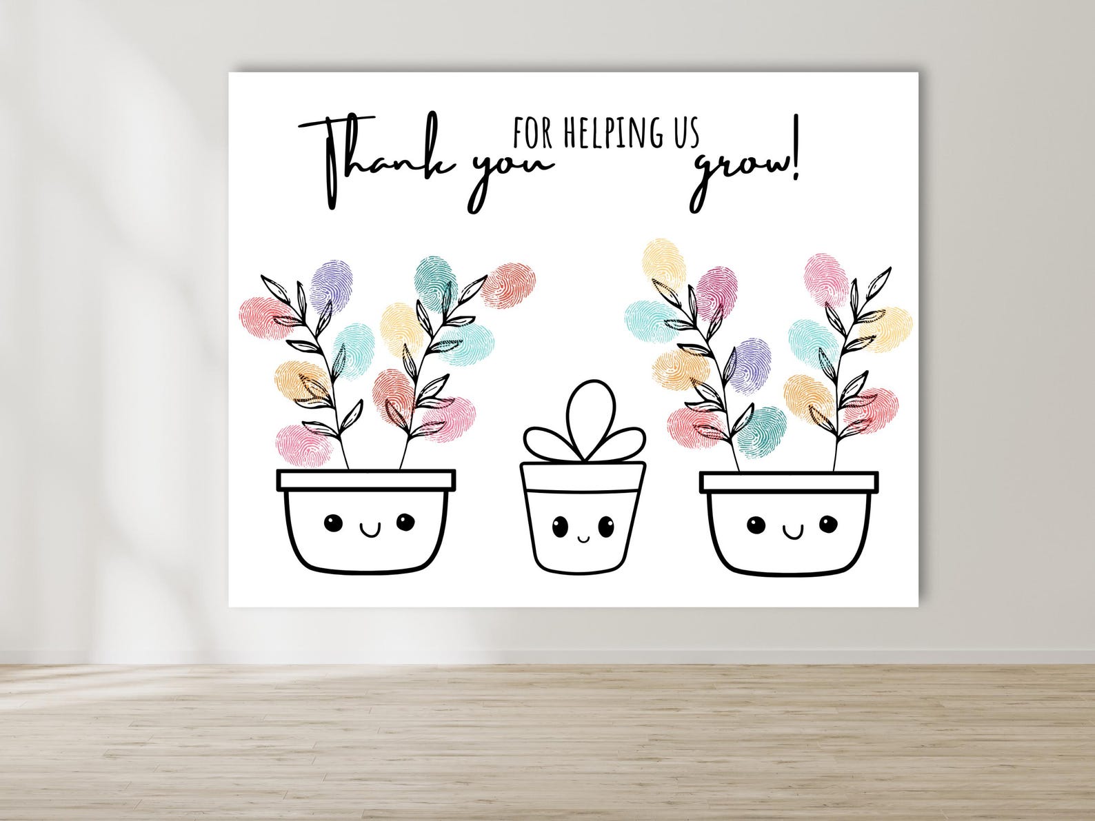 Teacher Appreciation Handprint - Thank You for Helping Us Grow, Gift ...