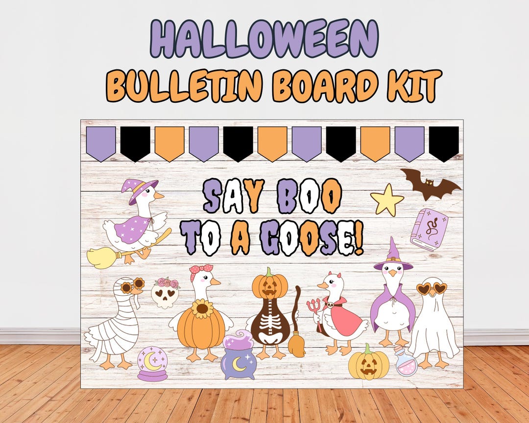 Halloween Silly Goose Bulletin Board Kit: Classroom Decor (A4 PDF ...