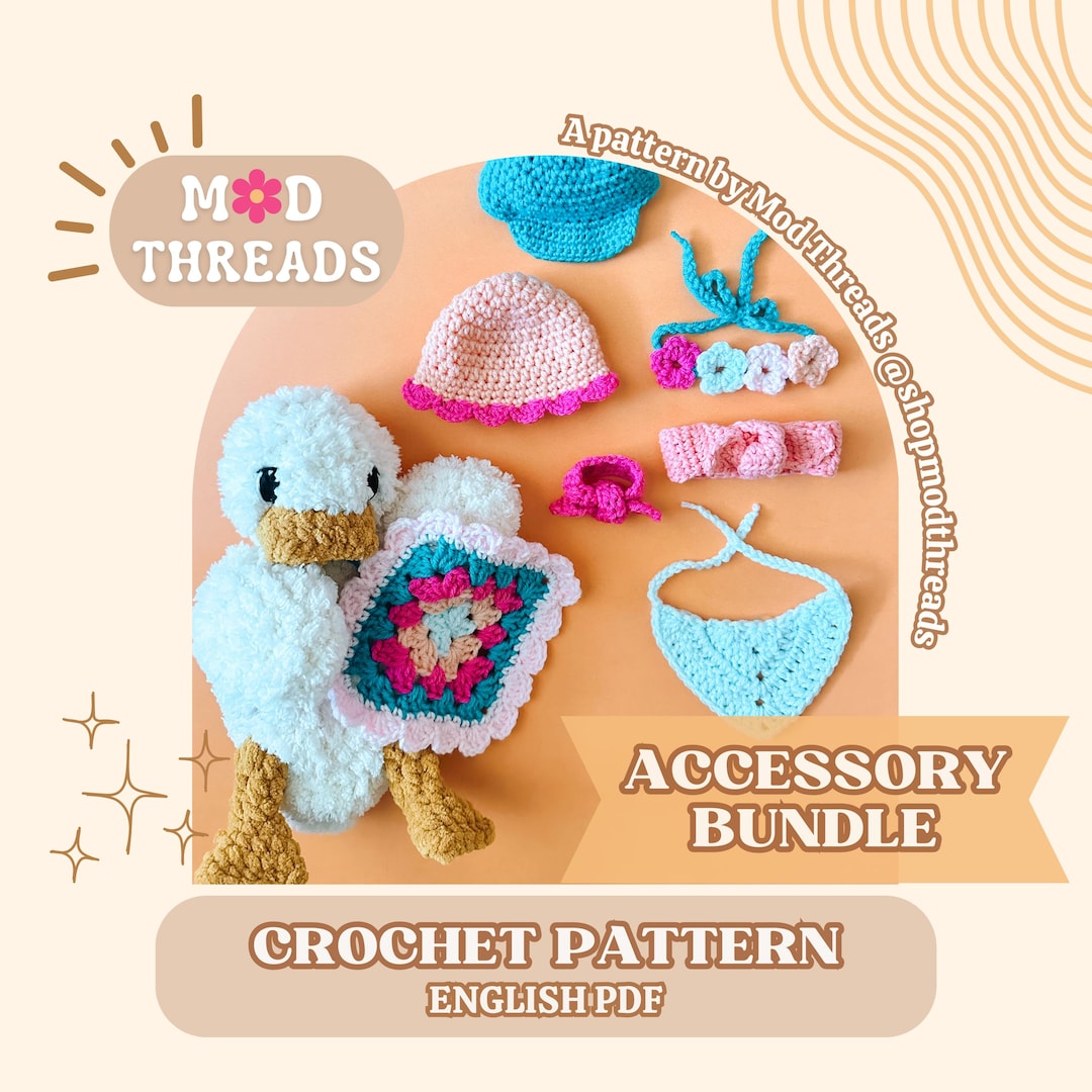 Accessory Bundle Crochet Pattern: Amigurumi Dress up (PDF Pattern) - Etsy