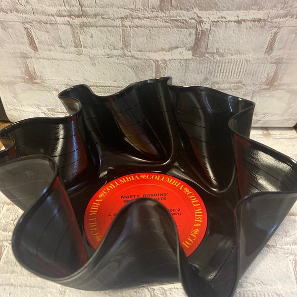 Vinyl Record Bowl - Etsy