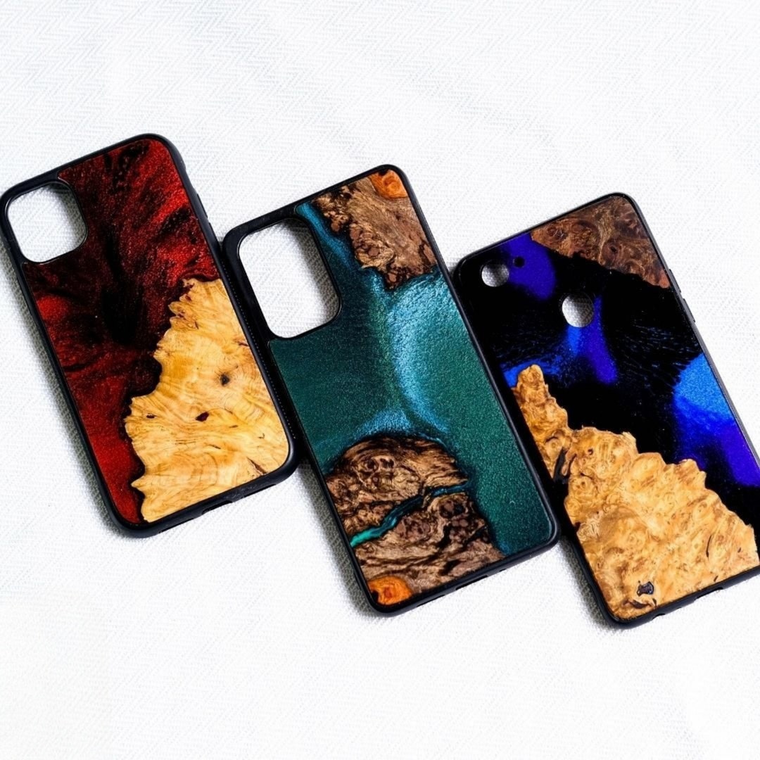 Wood and Resin Phone Case for iPhone and Samsung - Etsy