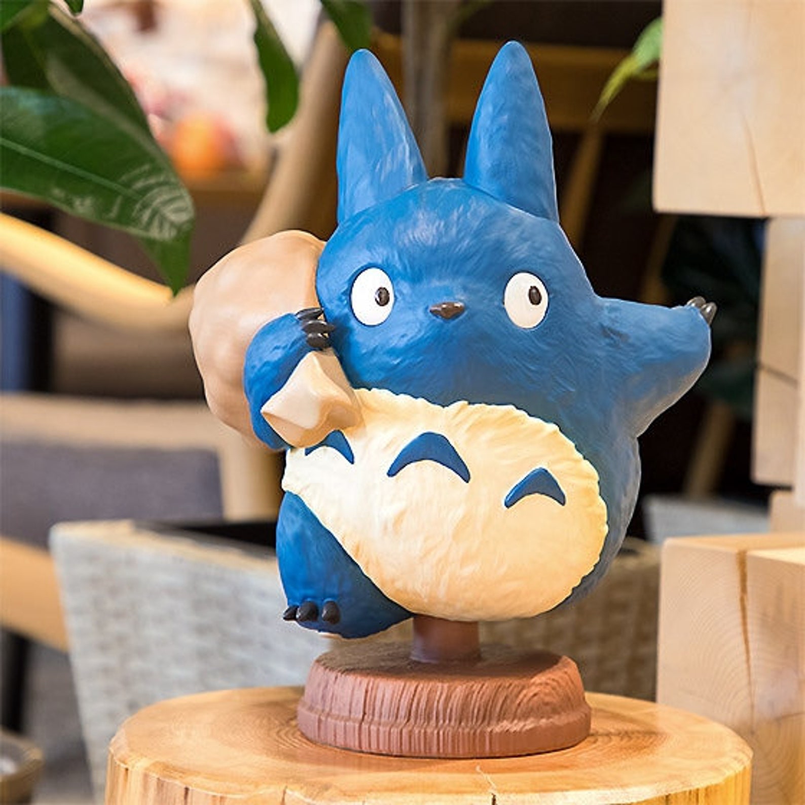 Original Large Blue Totoro (chu) Statue - Etsy