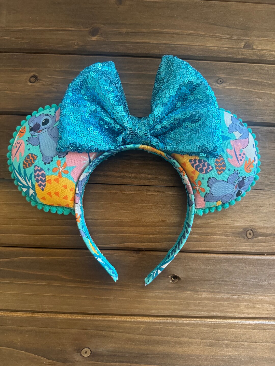 Stitch Minnie Mouse Ears - Etsy