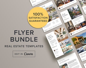 Real Estate Flyer Bundle, Open House Flyer, Just Listed Flyer, Hello ...