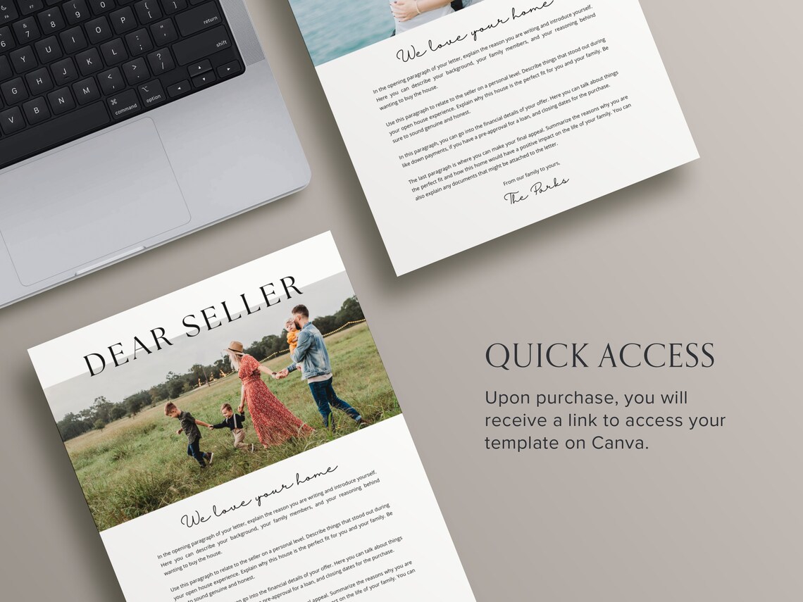 Home Offer Letter, Home Buyer Letter, Letter to Home Seller, Home Love ...