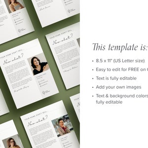 Realtor Introduction Letter, Real Estate Introduction Flyer, Real ...