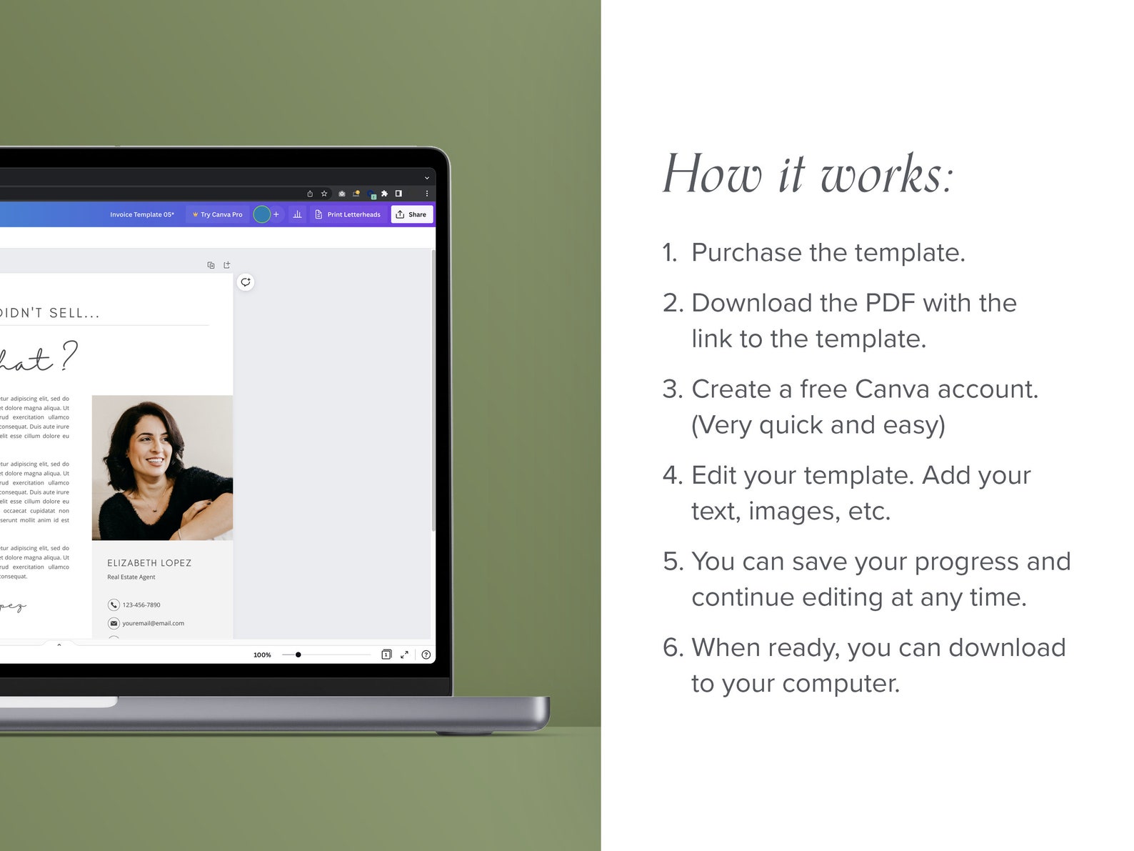 Realtor Introduction Letter Real Estate Introduction Flyer - Etsy