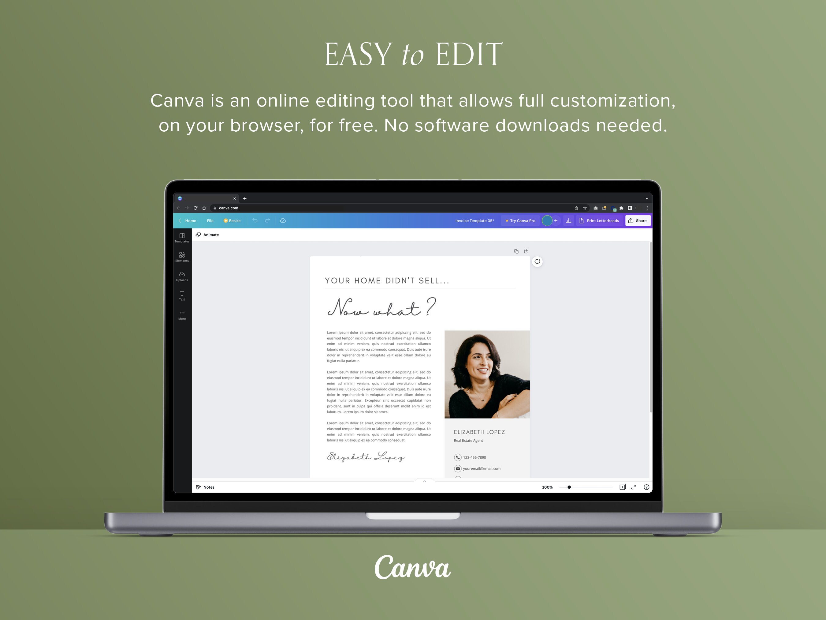 Realtor Introduction Letter Real Estate Introduction Flyer Etsy