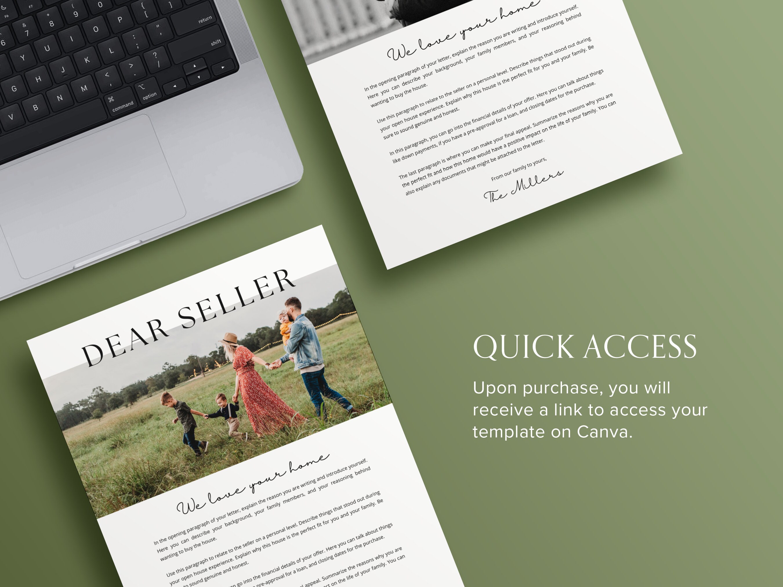 Home Offer Letter, Dear Seller, We Love Your Home, Letter to Seller ...