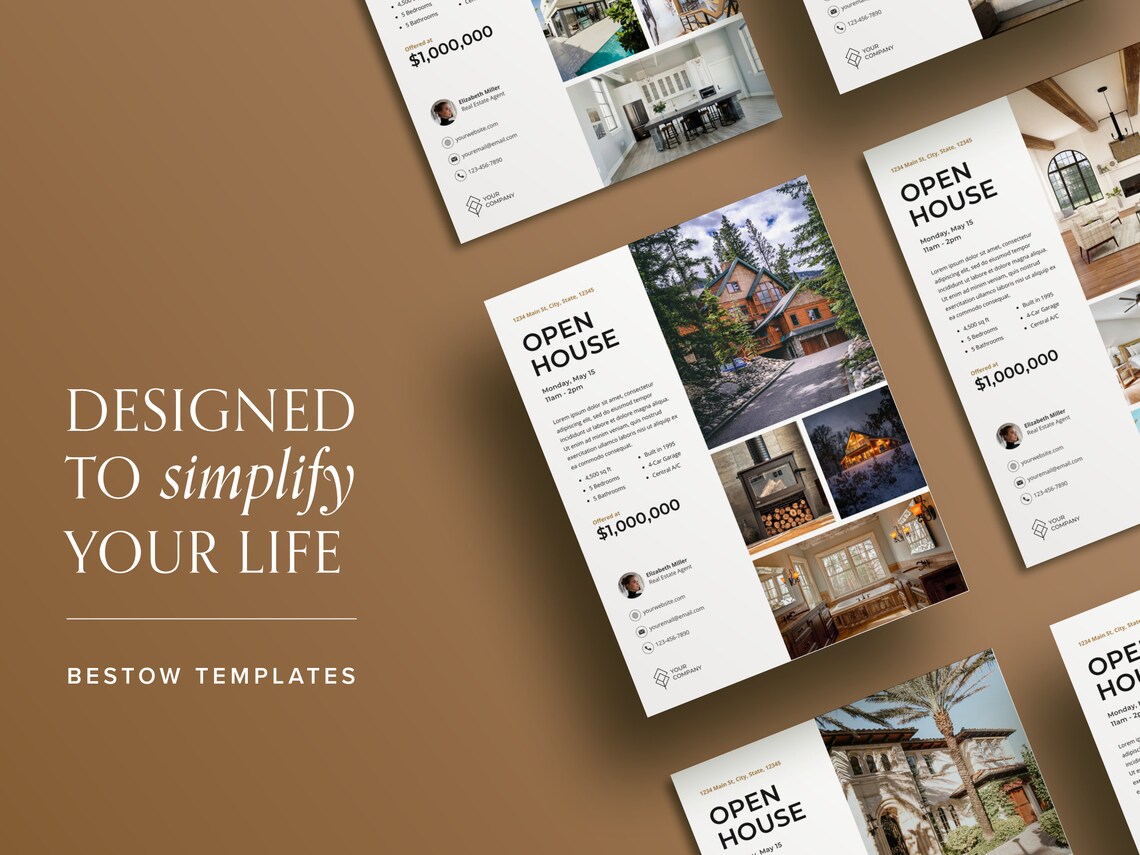 Open House Flyer, Real Estate Flyer, Real Estate Flyer Template, Open ...