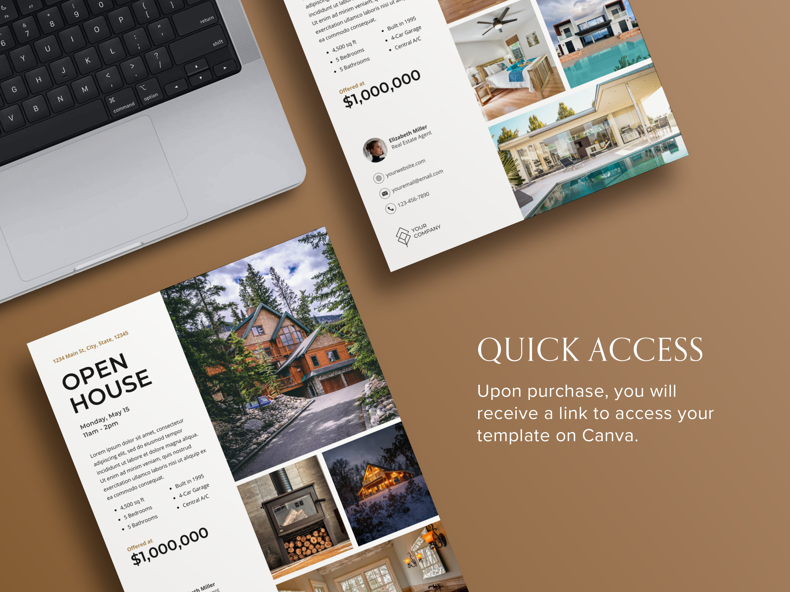 Open House Flyer, Real Estate Flyer, Real Estate Flyer Template, Open ...